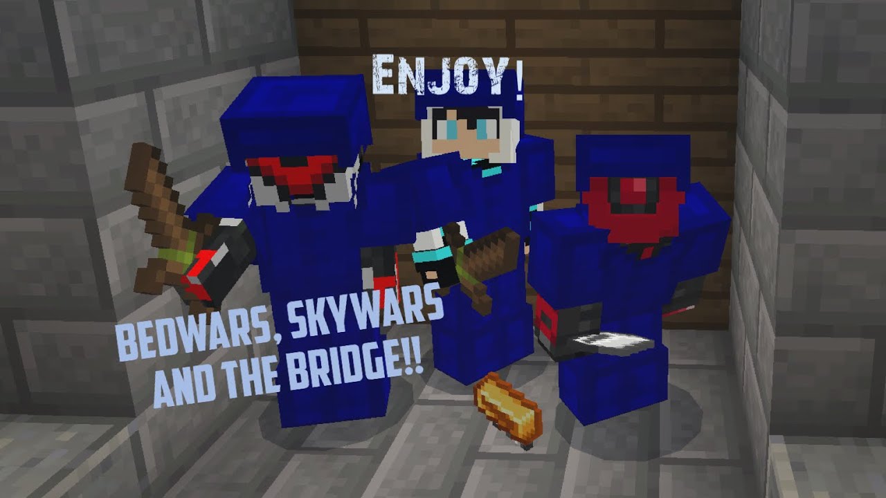 Bedwars, skywars and the bridge moments - YouTube