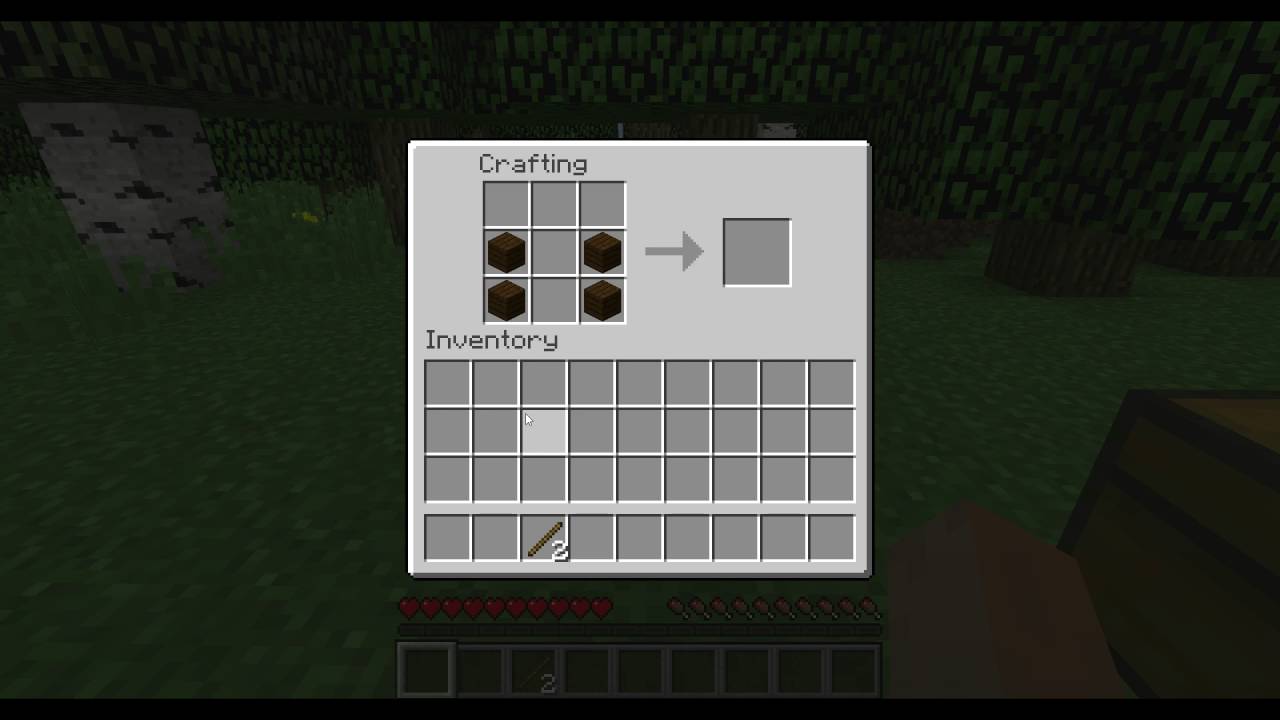 How to Craft a Dark Oak Fence in Minecraft - YouTube