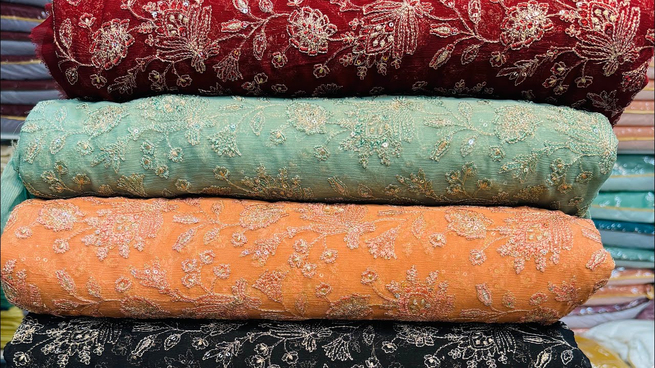 Fancy shafoon collection Pure shafoon ladies Dress Wedding Wear shafoon ...