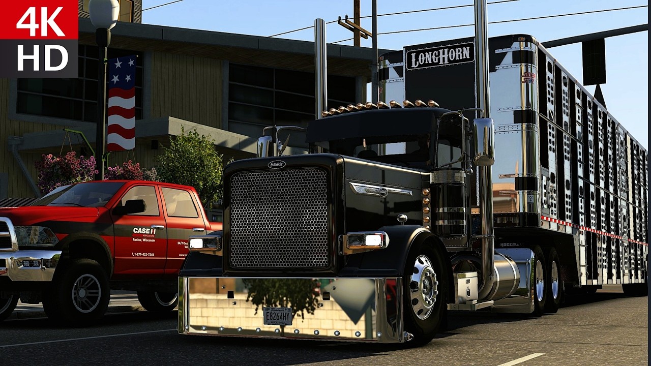 ATS Mods 1.54 ★ 4K | Pizzster Damo 389 - 53`Wilson Silverstar Livestock ...