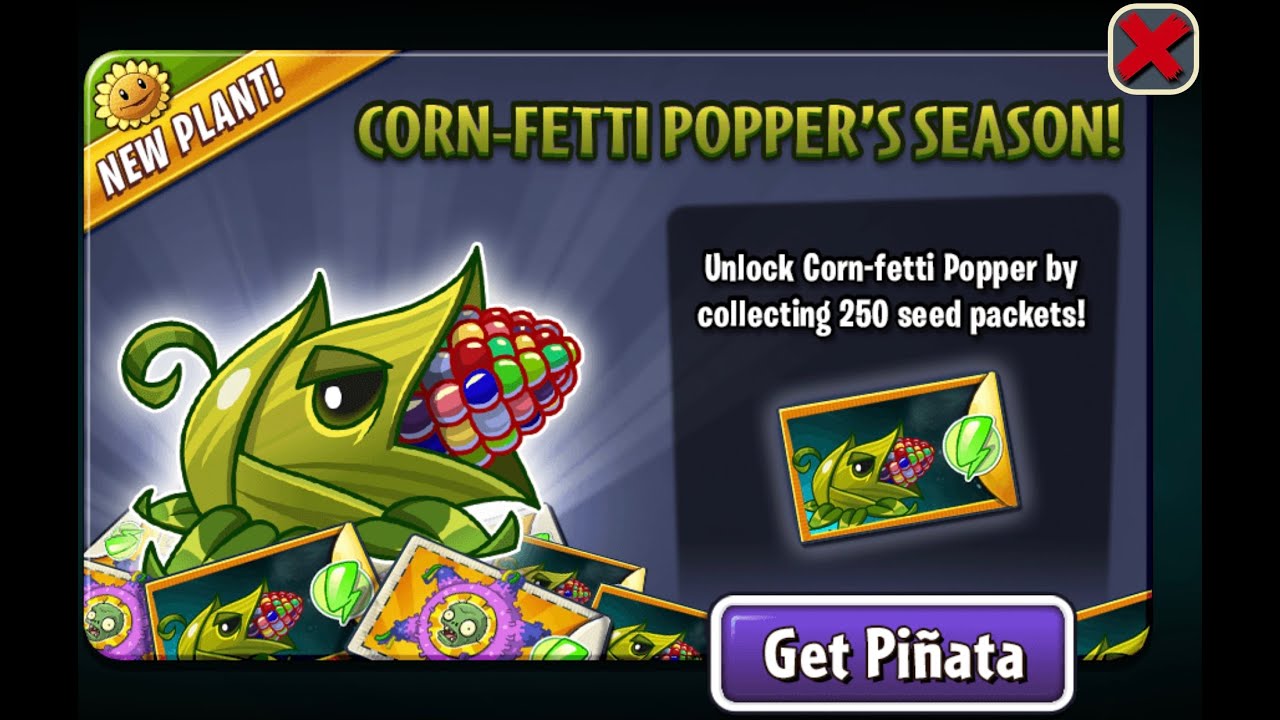 Plants vs Zombies 2–Cornfetti Popper & Friends vs Zomboss (Ancient ...