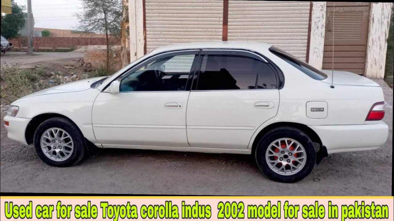 Toyota corolla indus 2.D 2002 model for sale in pakistan - YouTube