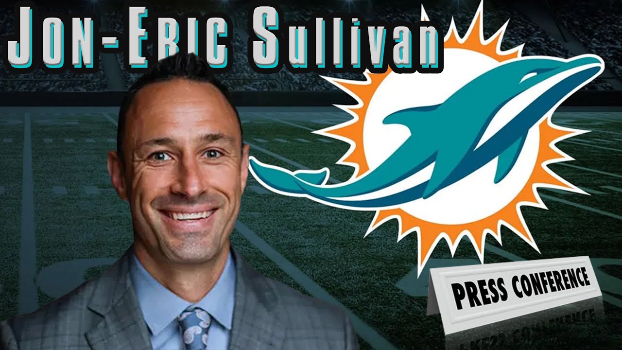 Miami Dolphins Coach Jeff Hafley & GM Jon-Eric Sullivan Press ...