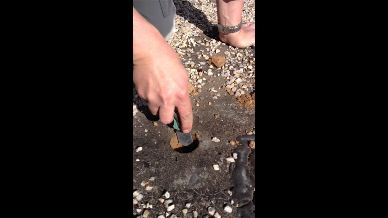 Reroof America, Core Sample, Flat Roof. Coomercial Roofing Materials ...