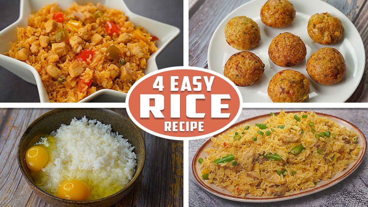 4 Easy Rice Recipe Anyone Can Make - YouTube
