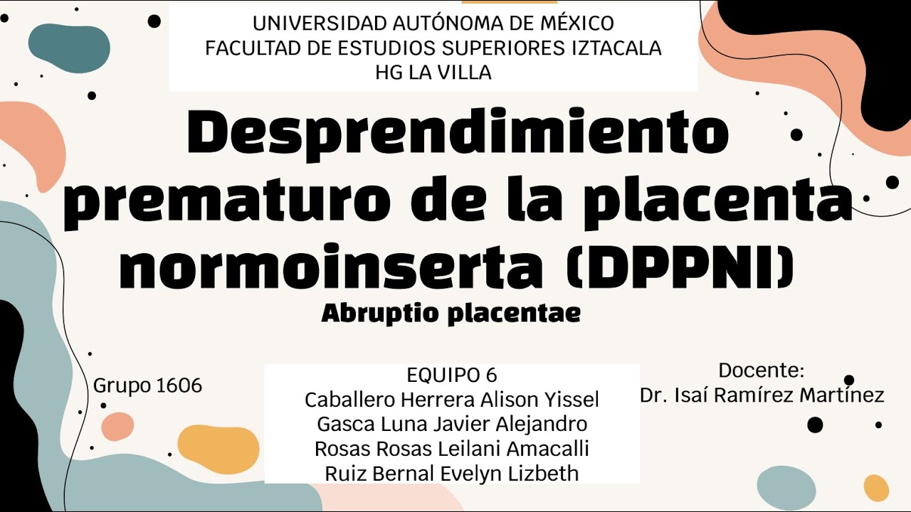 6. Desprendimiento prematuro de la placenta normoinserta DPPNI - YouTube