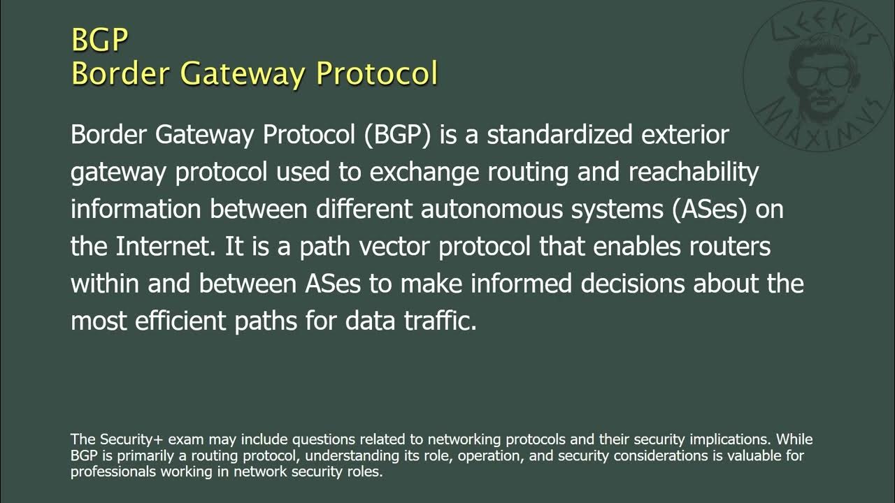 BGP - Border Gateway Protocol - YouTube