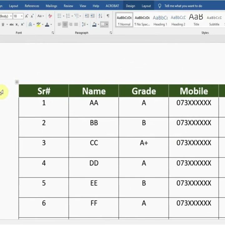 Repeat Header in word document - Microsoft Word - YouTube