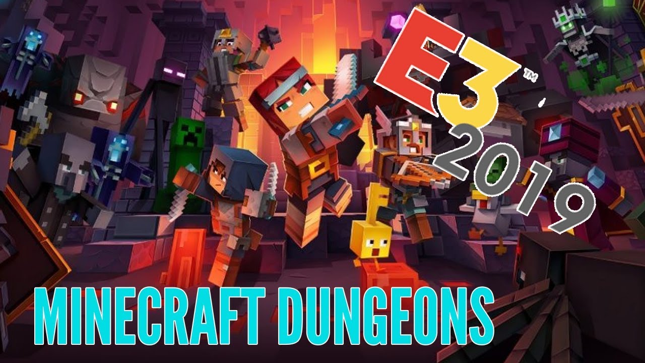 E3 2019 - LANÇAMENTO OFICIAL MINECRAFT DUNGEONS - YouTube