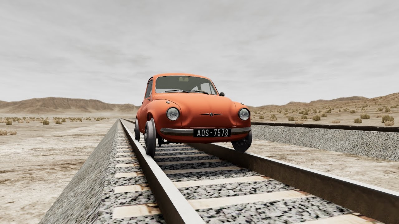 Car With Train Wheels - YouTube