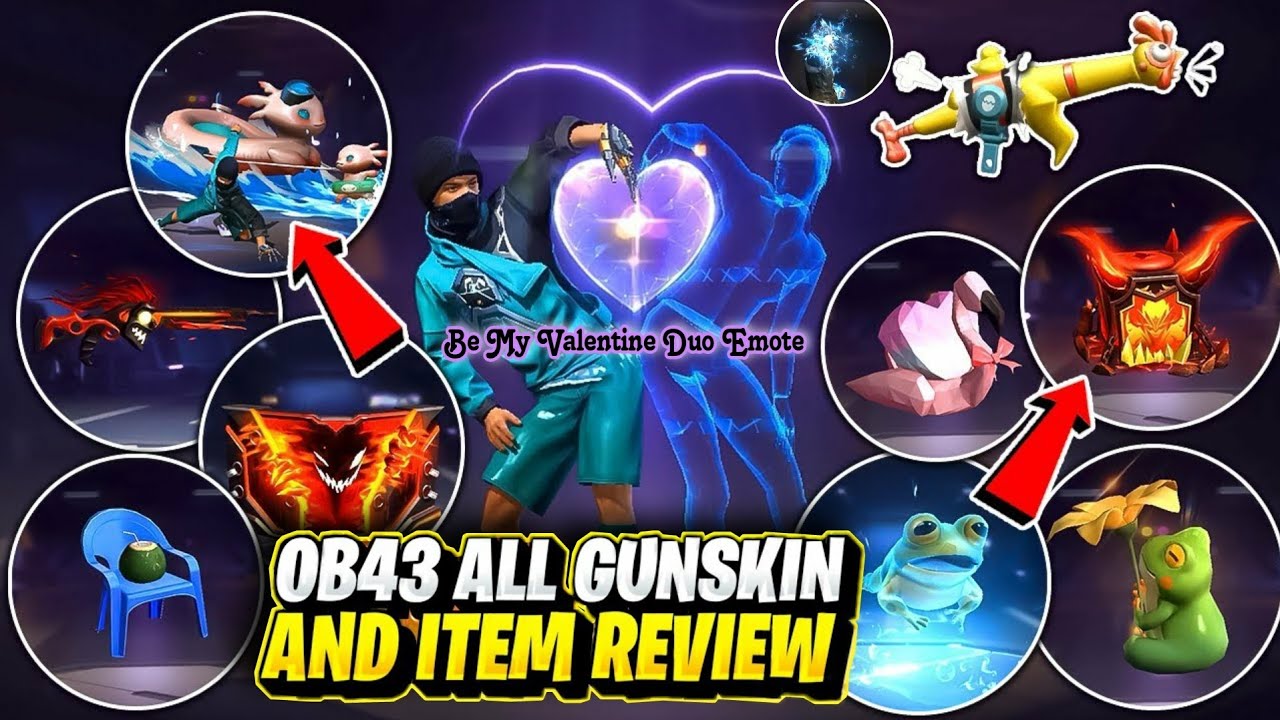 OB43 ALL COLLECTION REVIEW P-2 | Ob43 All Gun Skins review with ...