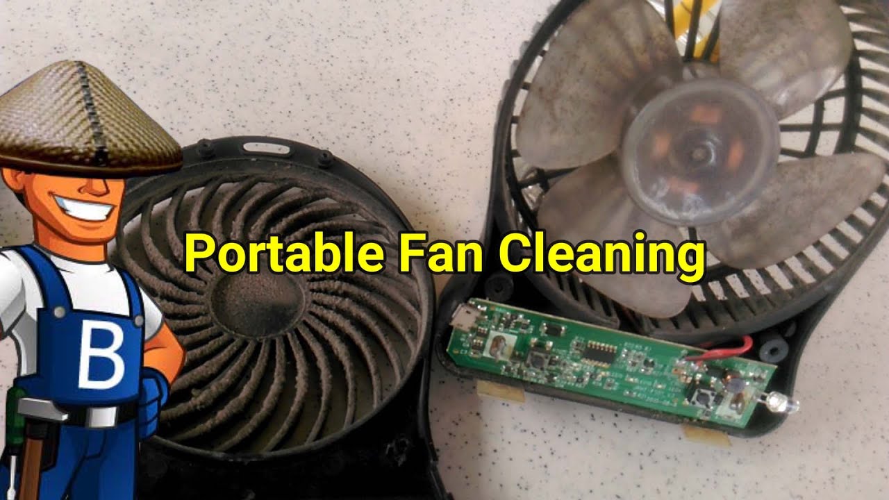 Portable Fan Cleaning - YouTube