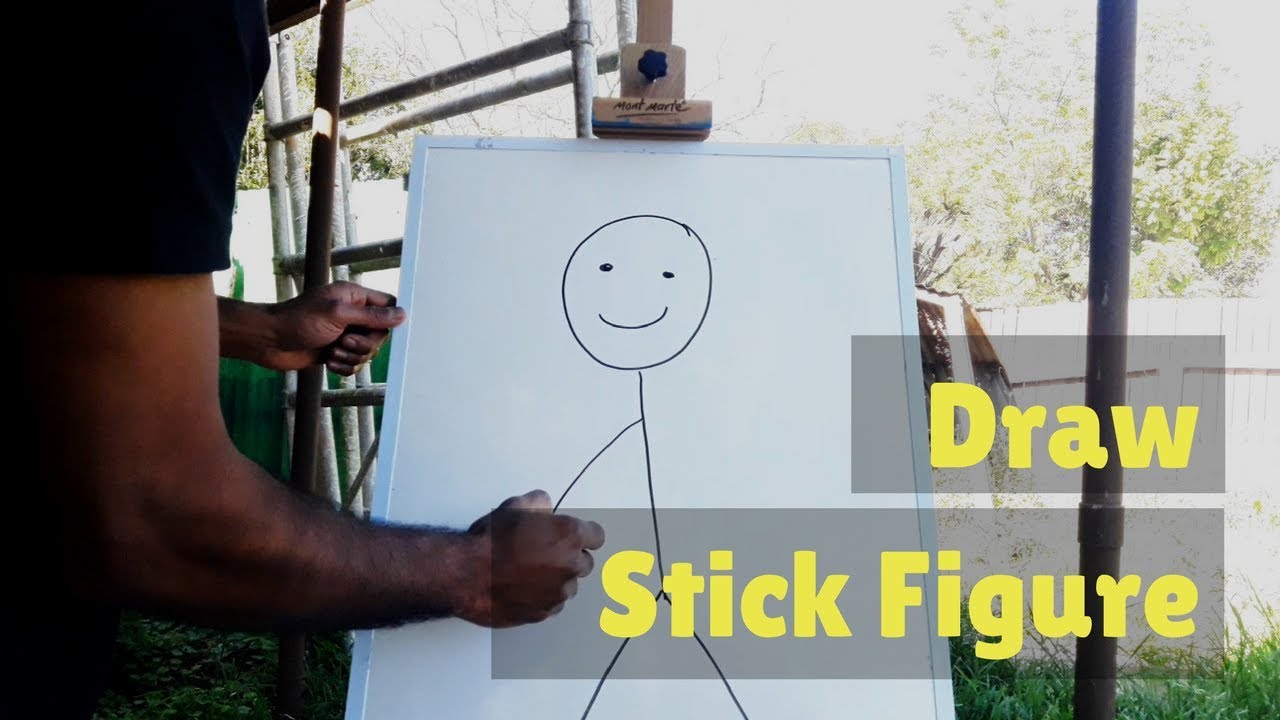 How to draw a stick figure (Episode 01) - YouTube
