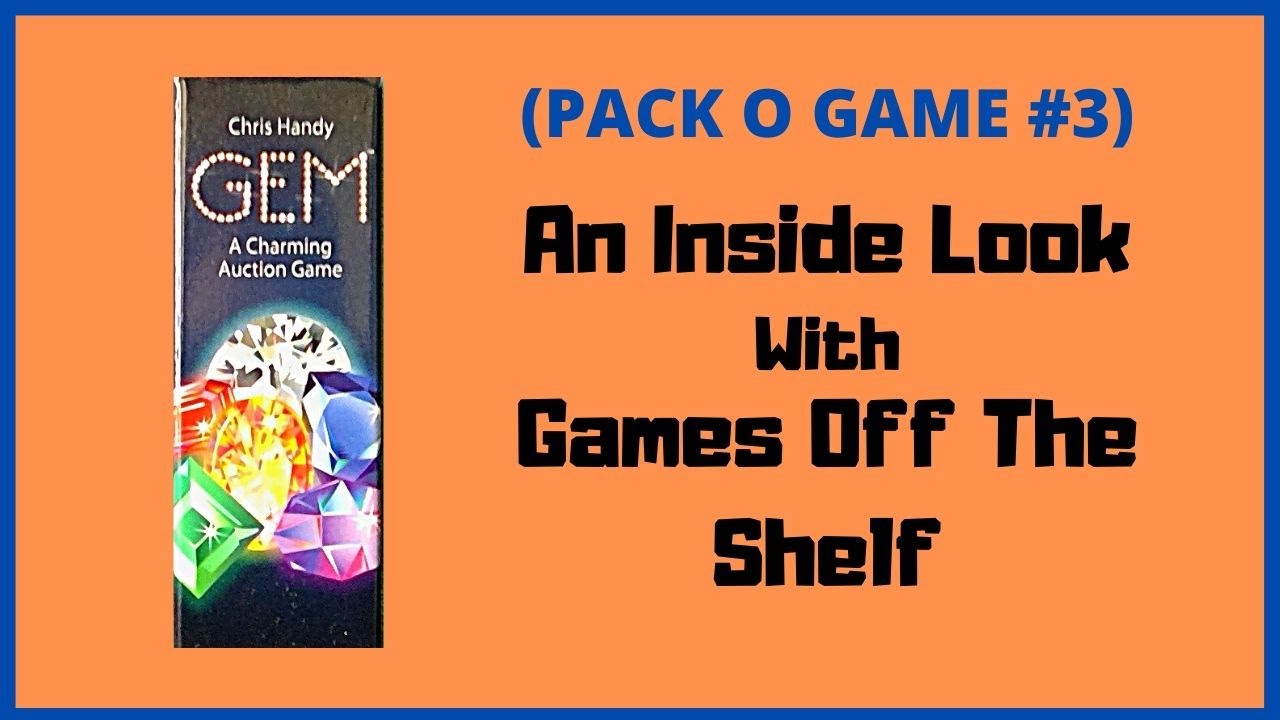 GEM (Board Game) - An Inside Look - YouTube