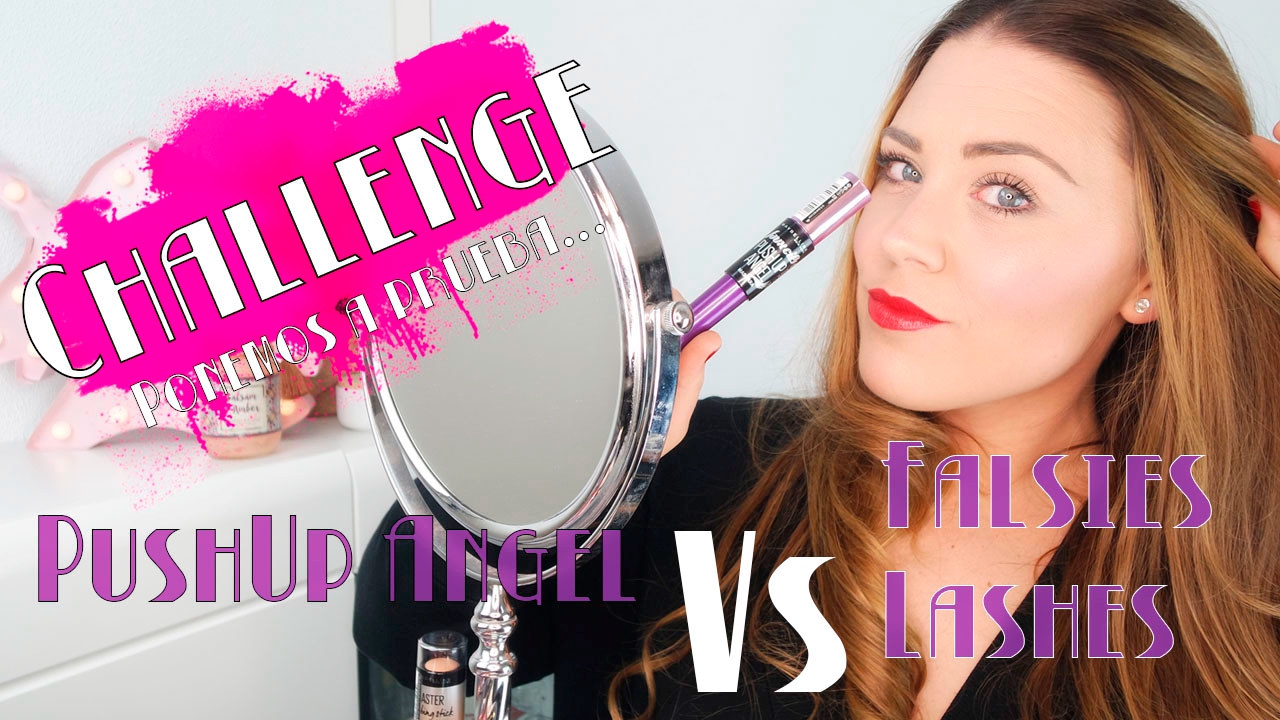 PUSH UP ANGEL - MAYBELLINE ♡ CHALLENGE - Pestañas Postizas VS Push Up ...
