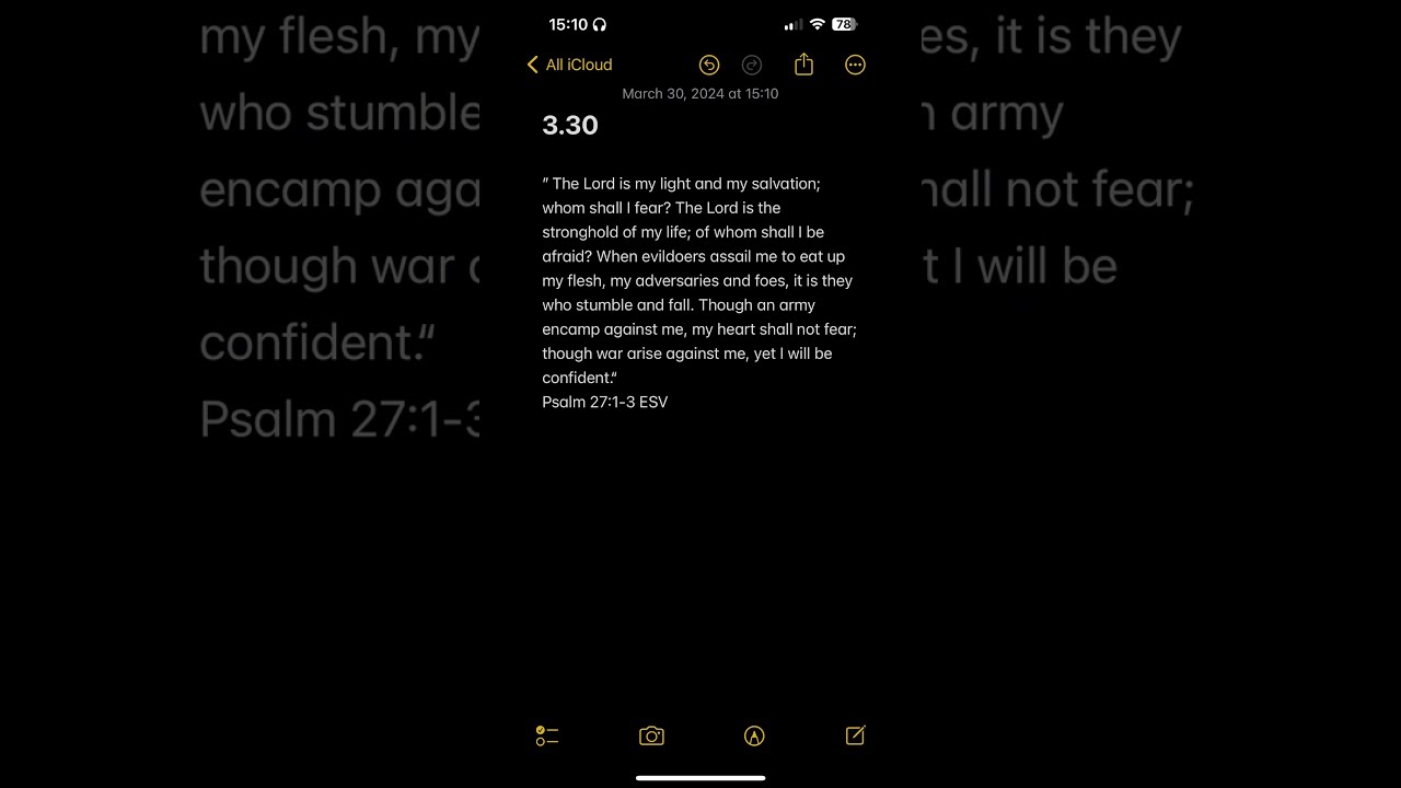 3 30 Psalm 27 1 3 YouTube 3 30 Psalm 27 1 3 YouTube