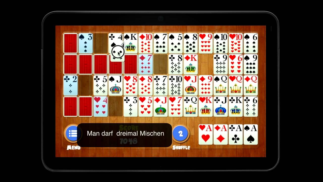 Android Game - How to play Gallery solitaire - YouTube