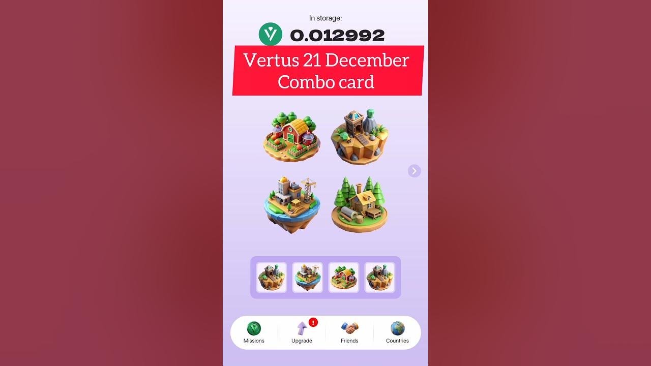VERTUS 21 DECEMBER COMBO CARD - YouTube