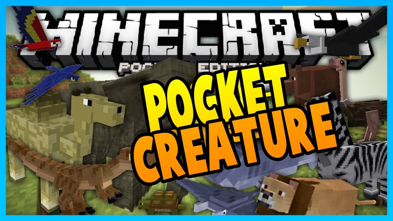 POCKET CREATURE - MOD - MCPE 0.14.1 - YouTube
