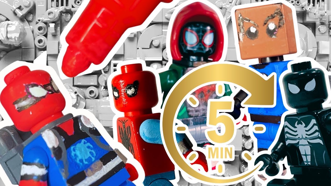 Recreating 5 LEGO SPIDER-MAN suits in 5 MINUTES! - YouTube