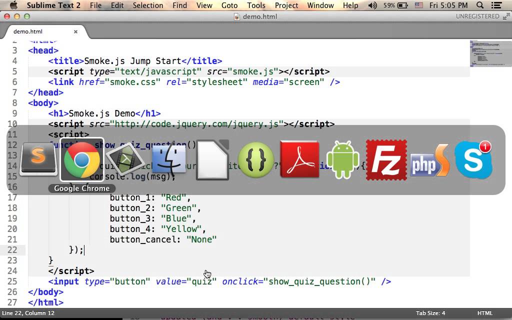 Smoke.js Jump Start - YouTube