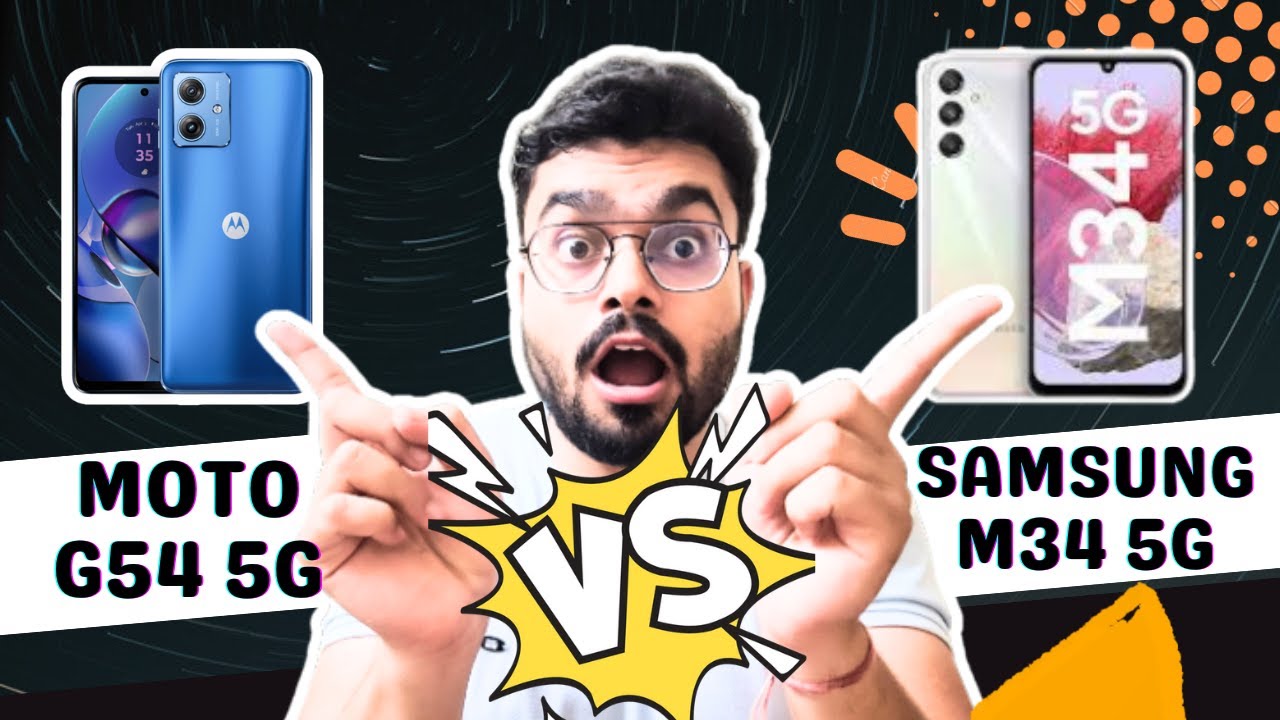 MOTO G54 5G VS Samsung M34 5G !! The Best Smartphone Under 20,000 RS ...