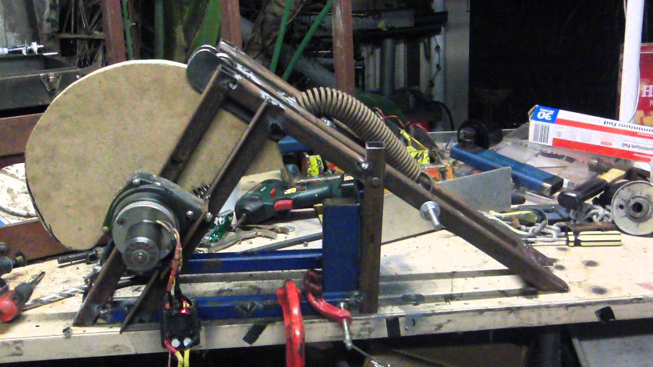 garage door spring winch powered flipper - YouTube