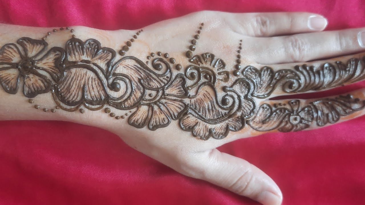 simple back hand mehndi design | simple mehndi design | easy mehndi ...