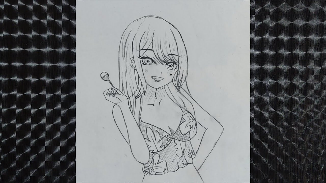 Aanime Drawing/How to draw marin kitagawa step-by-step - YouTube