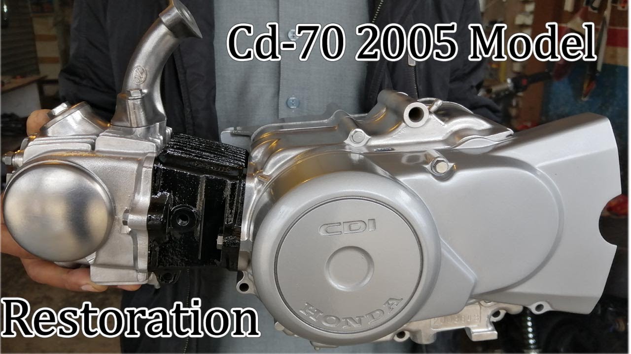 Honda Cd 70 2005 Model Engine Case After Restoration - YouTube