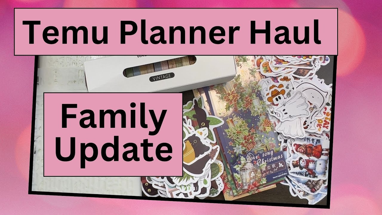 Temu Planner Supplies Haul - Great Prices - Seasonal stickers, washi ...
