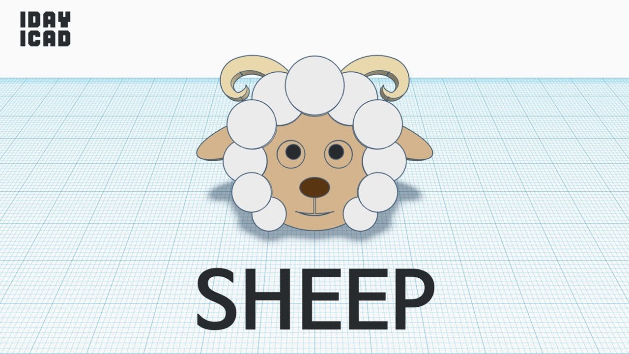[1DAY_1CAD] SHEEP (Tinkercad : know-how / style / education) [STL data ...