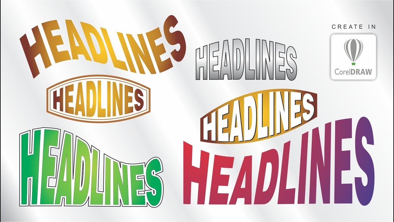 Corel Draw tutorial--Create Headings in different styles with cdtfb ...
