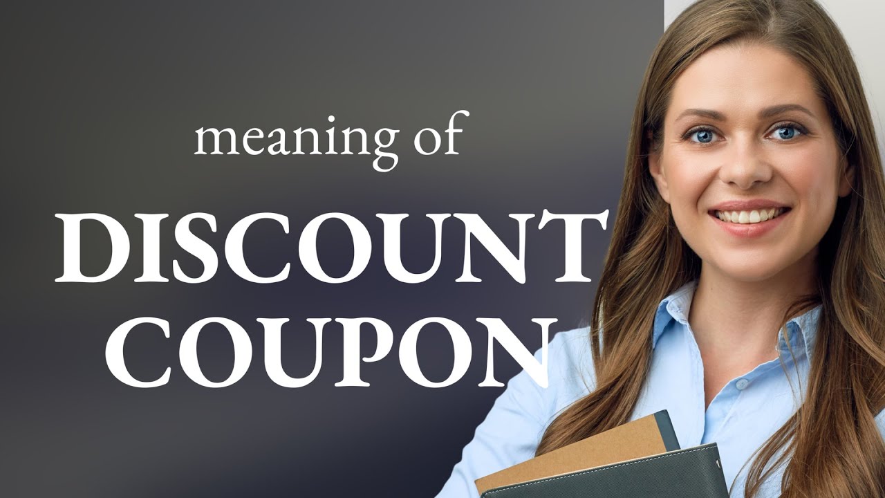 Understanding "Discount Coupon" - A Guide for English Learners - YouTube