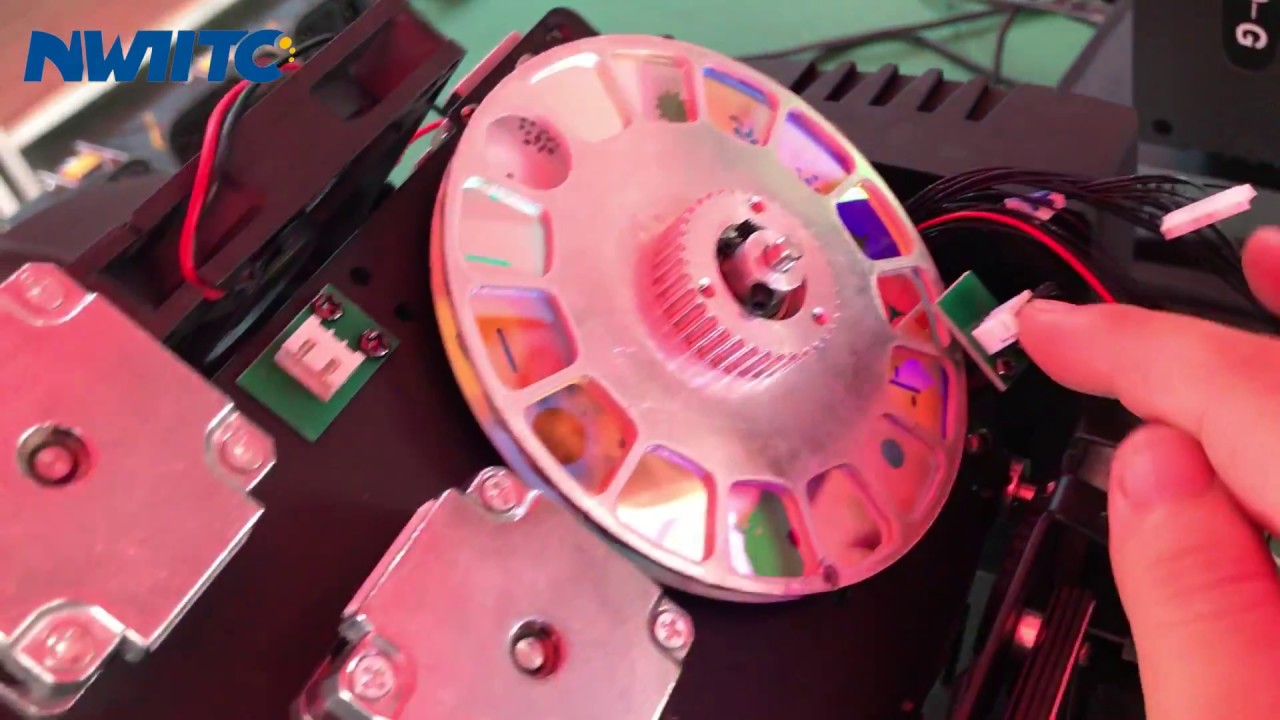 How to install the fixed gobo wheel and color wheel of 230w beam 230 ...