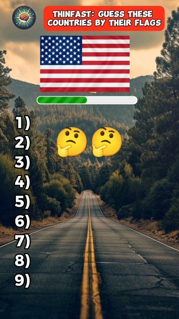 Only a genius can guess these 9 countries by their flag in 5 seconds # ...