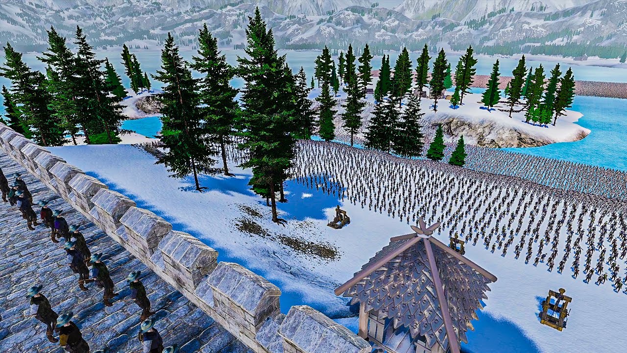 Epic Frozen Medieval Castle Siege By 150.000 Orc's - Ultimate Epic ...
