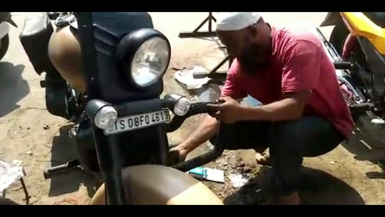 commando bike bumper and horn windtone modified - YouTube