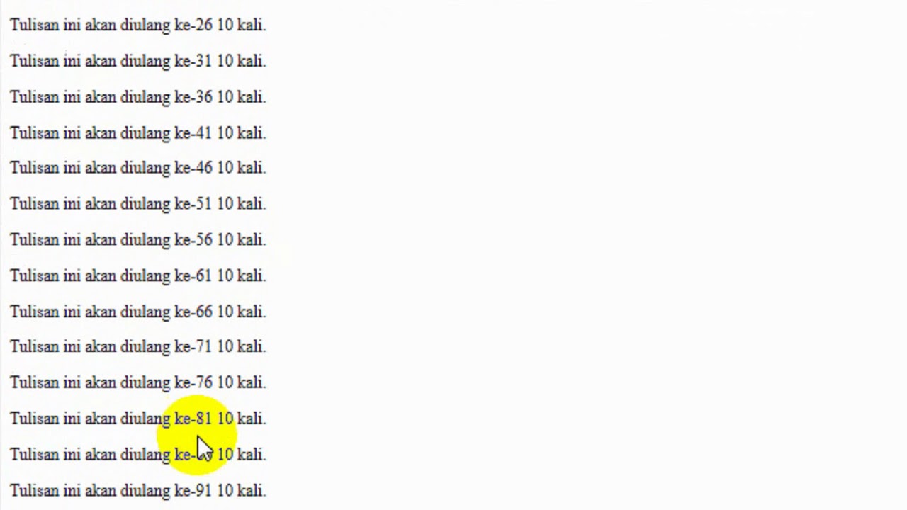 video rekaman brackets tugas 7 looping while do - YouTube
