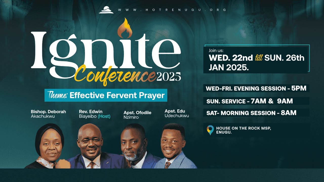 IGNITE CONFERENCE GRAND FINALE || SUNDAY 26TH JANUARY 2025 - YouTube