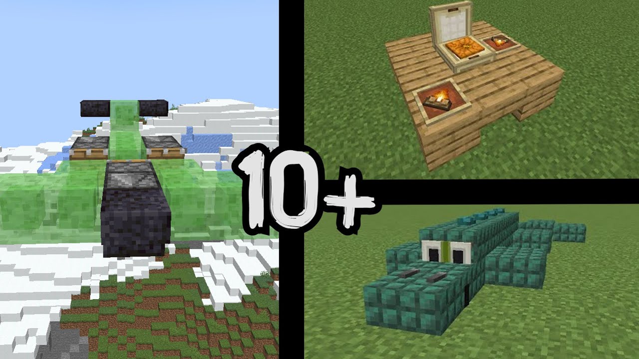 10+ mini builds in minecraft compilation - YouTube