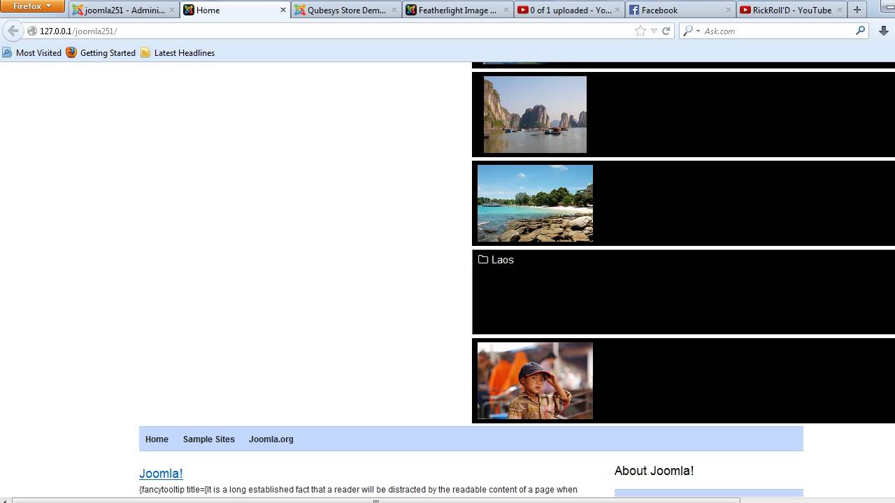 Flickr Image Gallery Joomla Module - YouTube