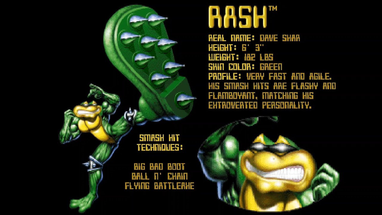 Battletoads Arcade(1994) Rash Full Game - YouTube