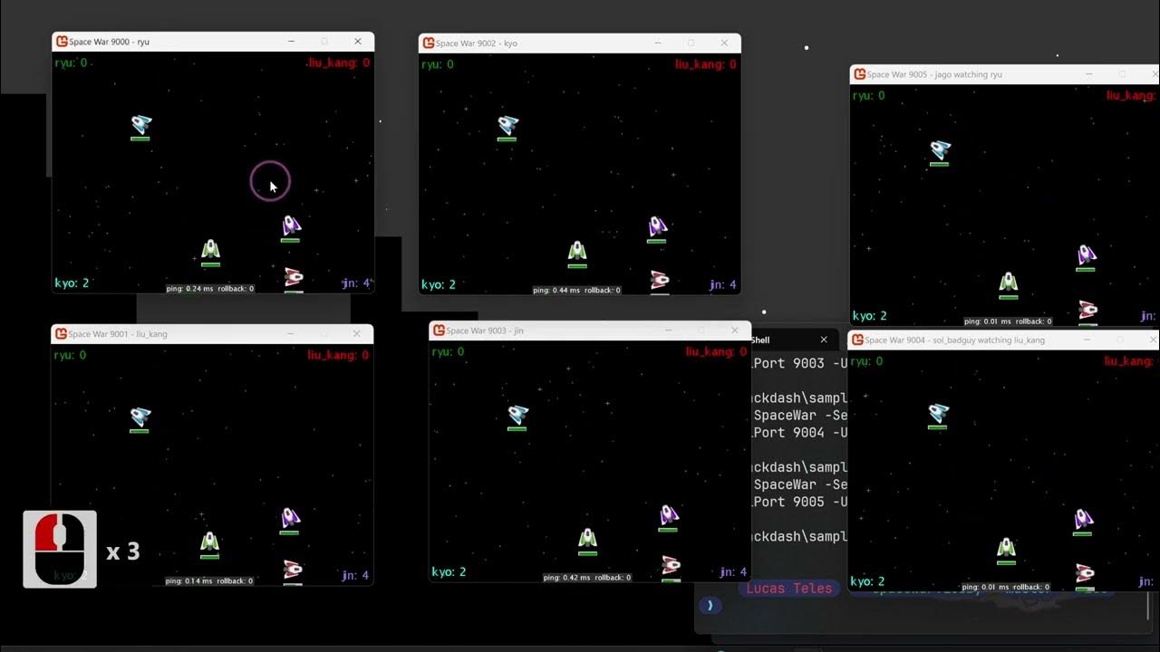 Backdash - Rollback NetCode - MonoGame - online lobby - YouTube