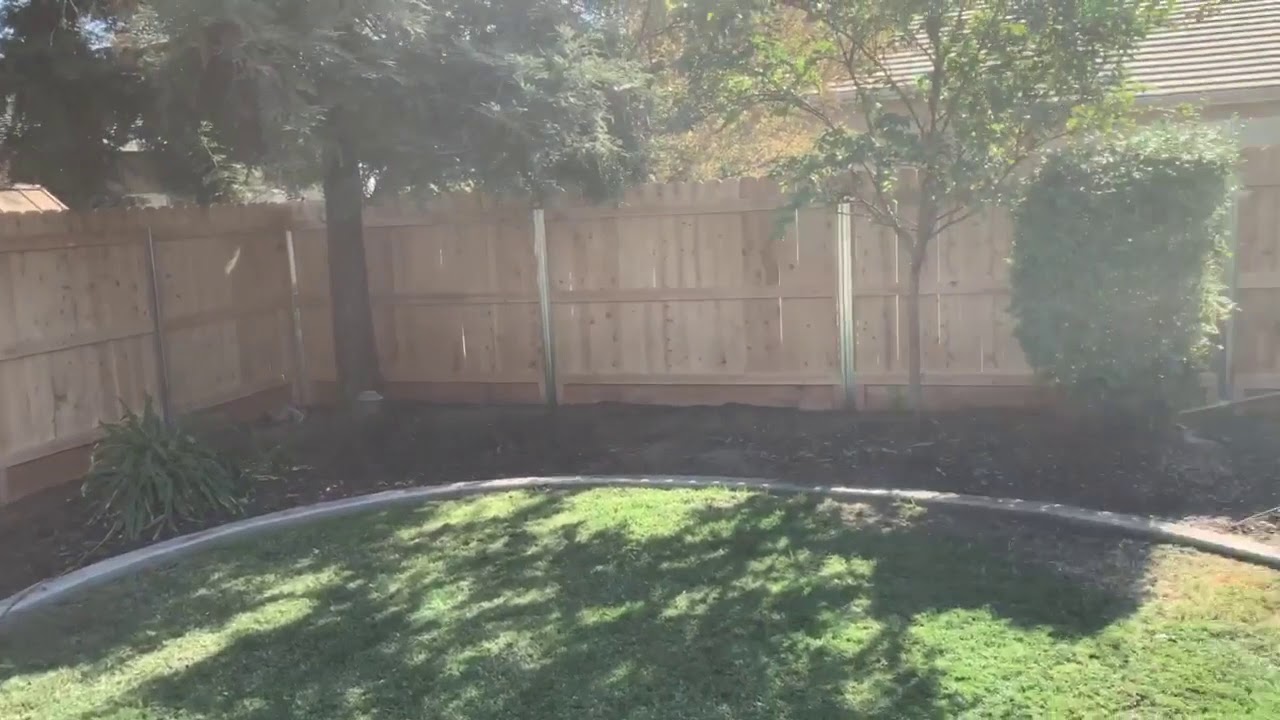 166ft 6ft tall cedar fence with post master(steel post) - YouTube
