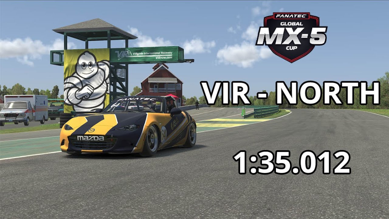 iRacing Onboard | Global MX5 Cup | 24S2 Week 7 - VIR North | 1:35.012 ...