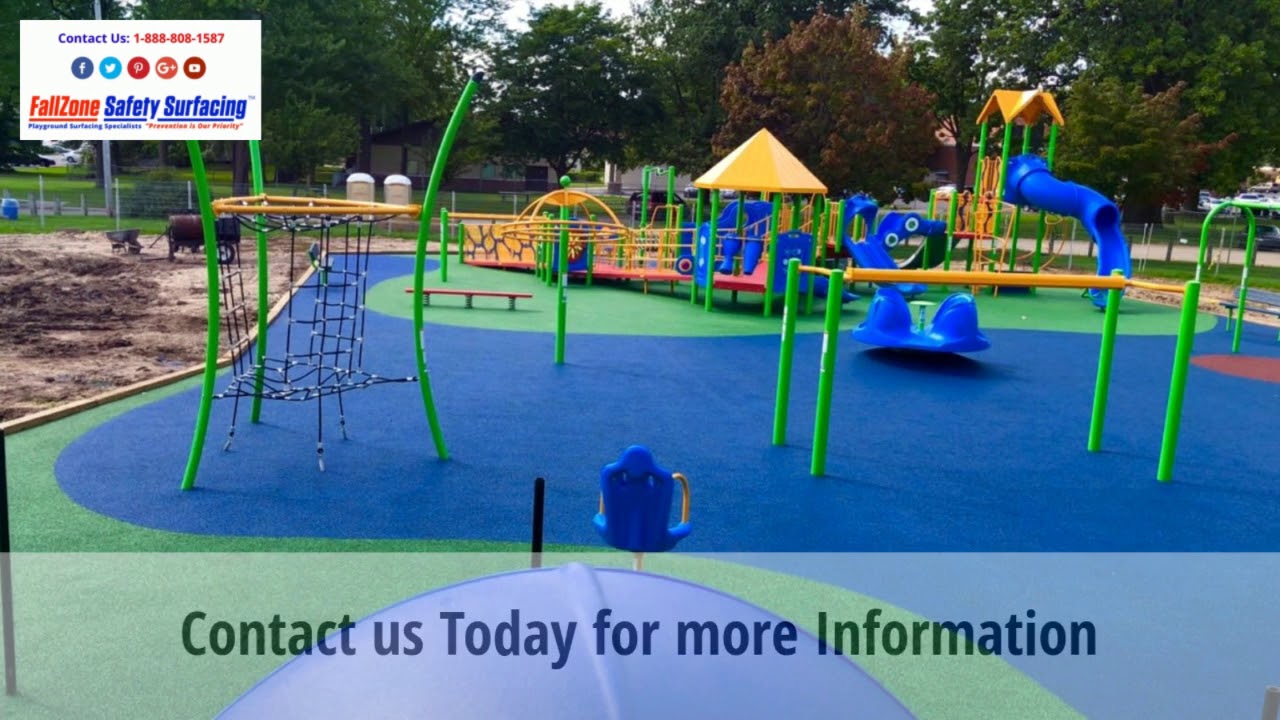 FallZone Poured-in-Place Playground Surfacing Michigan - YouTube