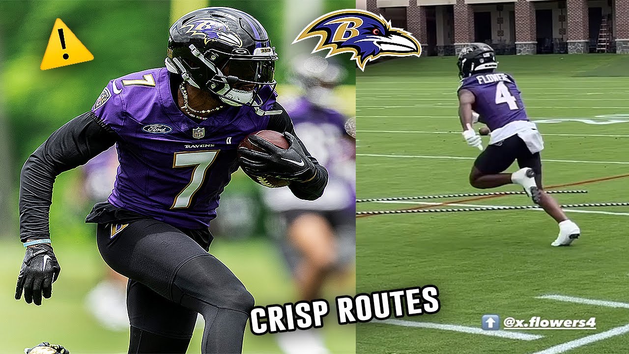Zay Flowers & Rashod Bateman ROUTE RUNNING 😮‍💨 + Derrick Henry 😳 Ravens ...