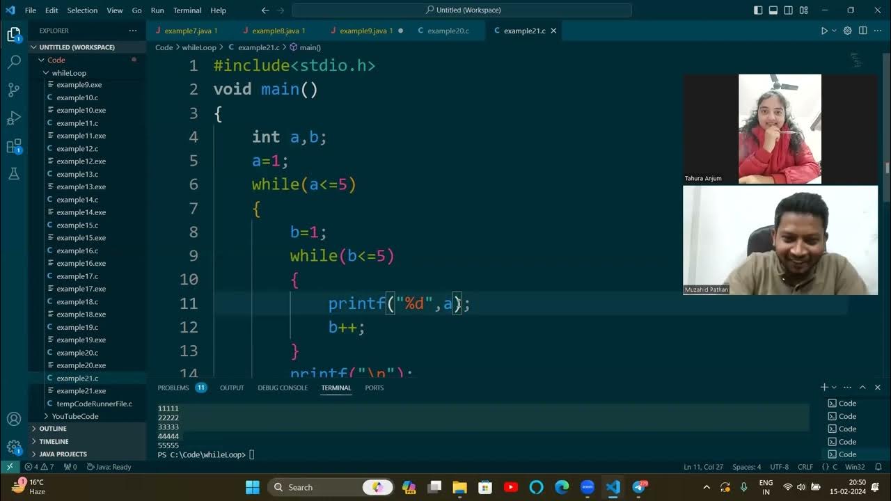 C Programming Nested Loop Demo Video Cprogramming Nestedloop Coding Logic 369 Youtube