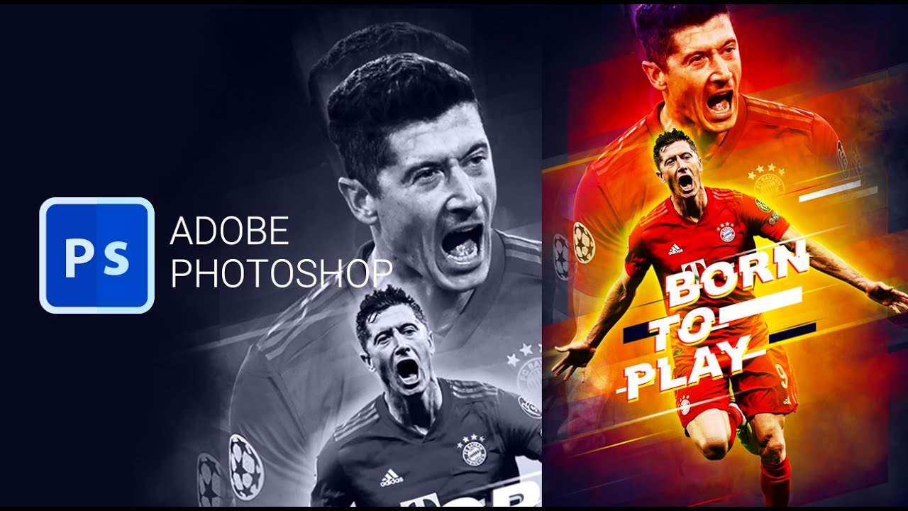 HOW TO DESIGN A SPORT POSTER | Adobe Photoshop - YouTube